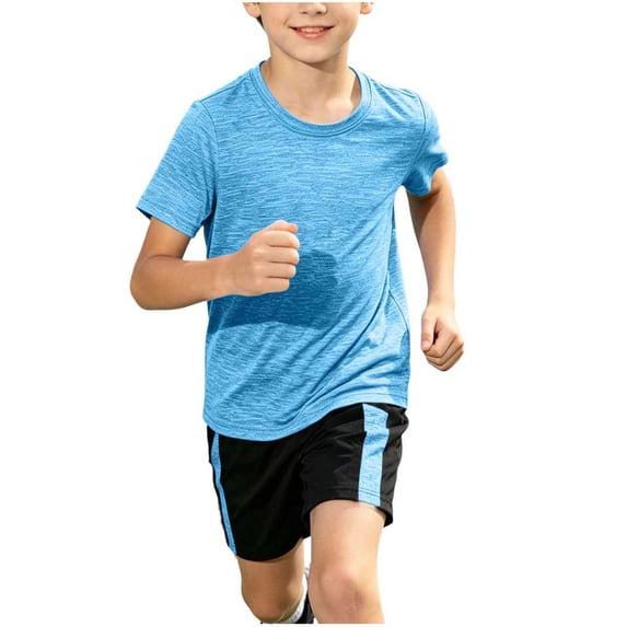 VIPOIN Little to Big Boys 2 Piece Sets Quick Dry Athletic Outfit Round ...