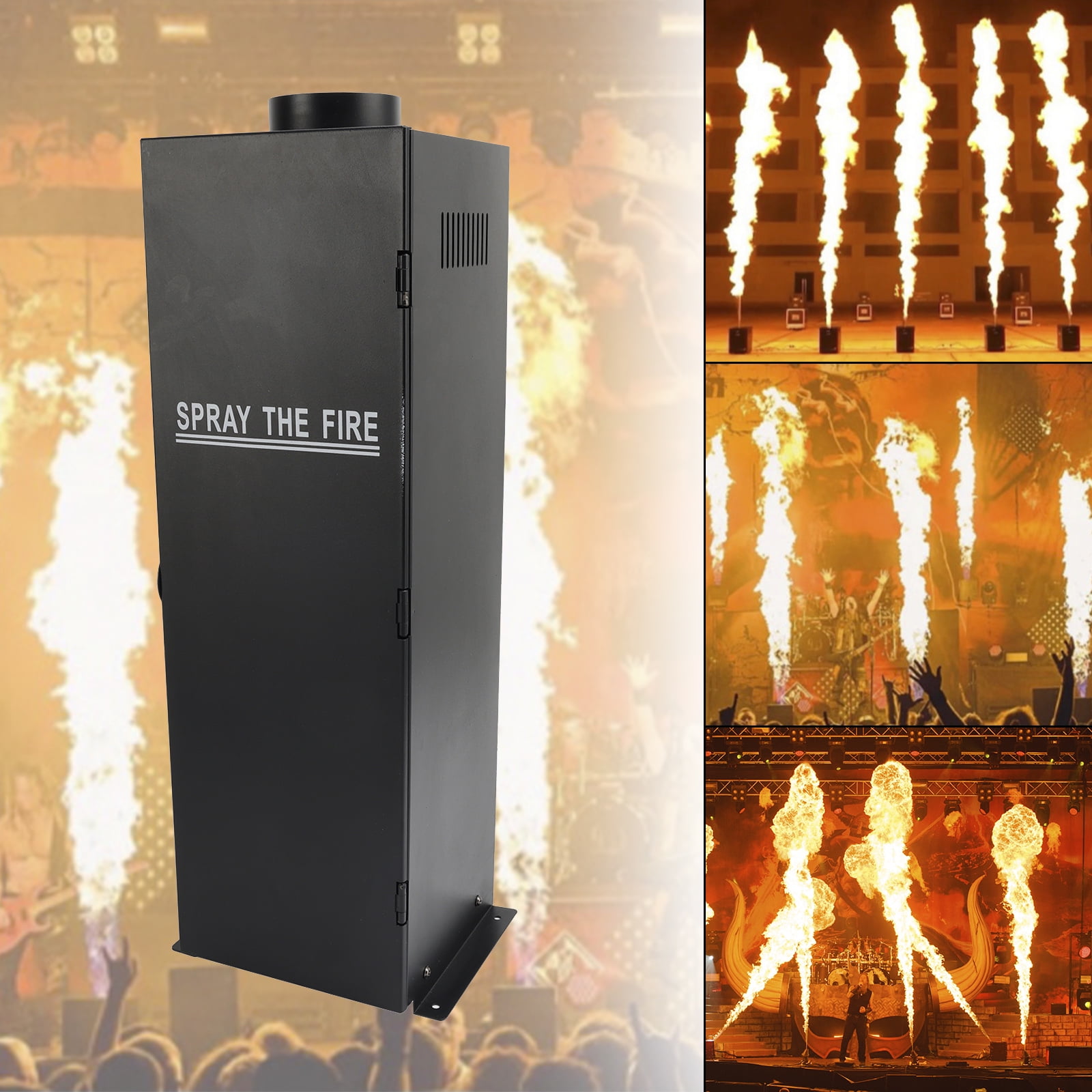 VIPQV 1Pc Fire Flame Projector, 200W DMX-Controlled Stage Effect ...
