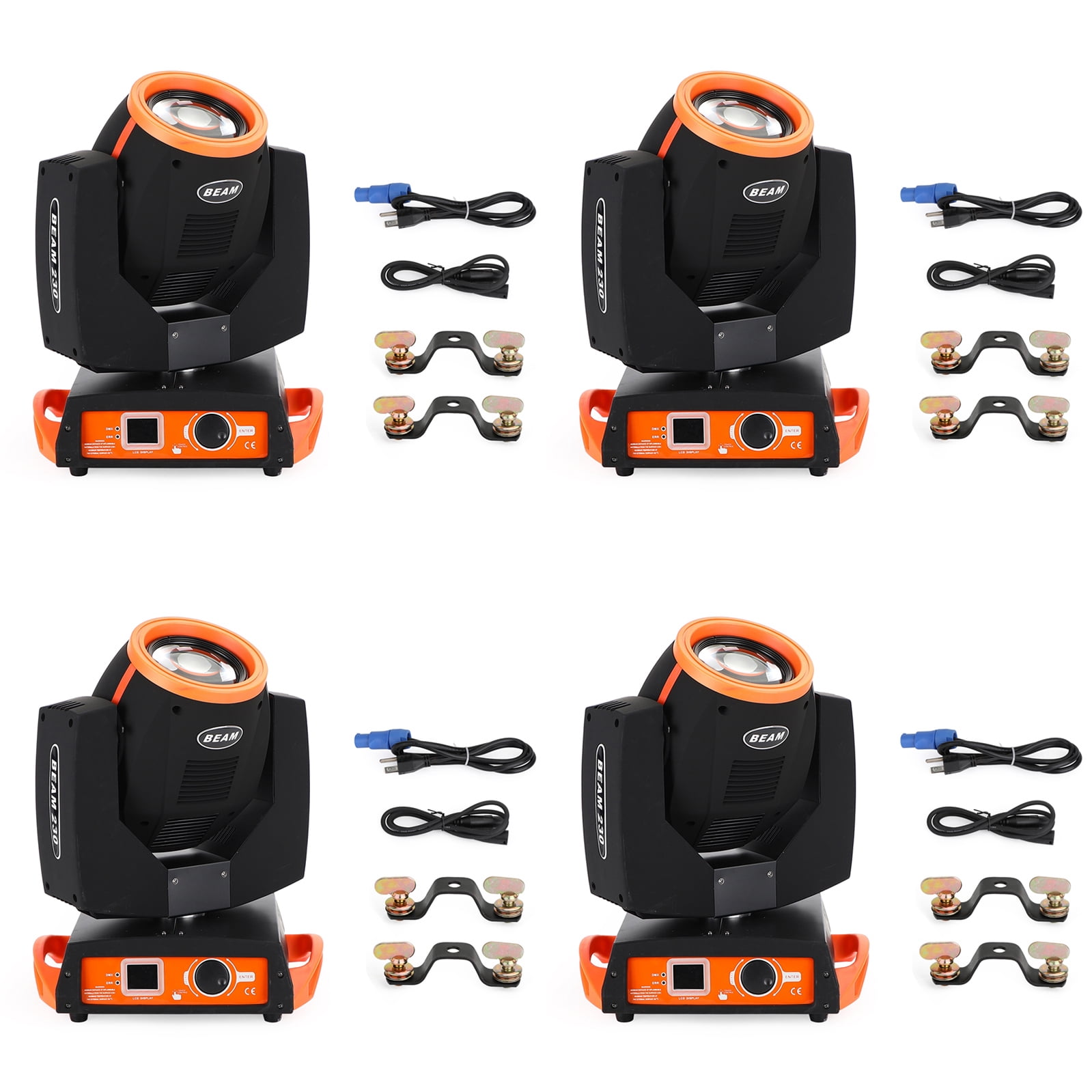 VIPQV 4Pcs 230W Stage Lights 7R Beam Zoom Sharpy 8 Prism for Disco Show ...