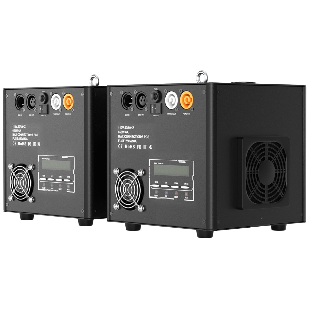 VIPQV 2Pcs 700W Upside-down Cold Spark Machine with Foldable Hook ...