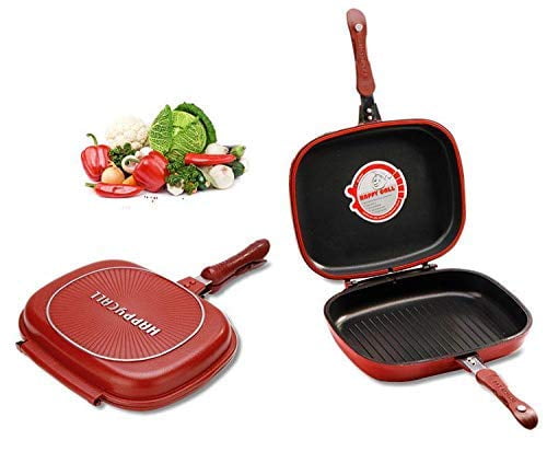 VIPREKHO NonStick Grill Ceramic Frying Pan Strong Magnetic Handles ...