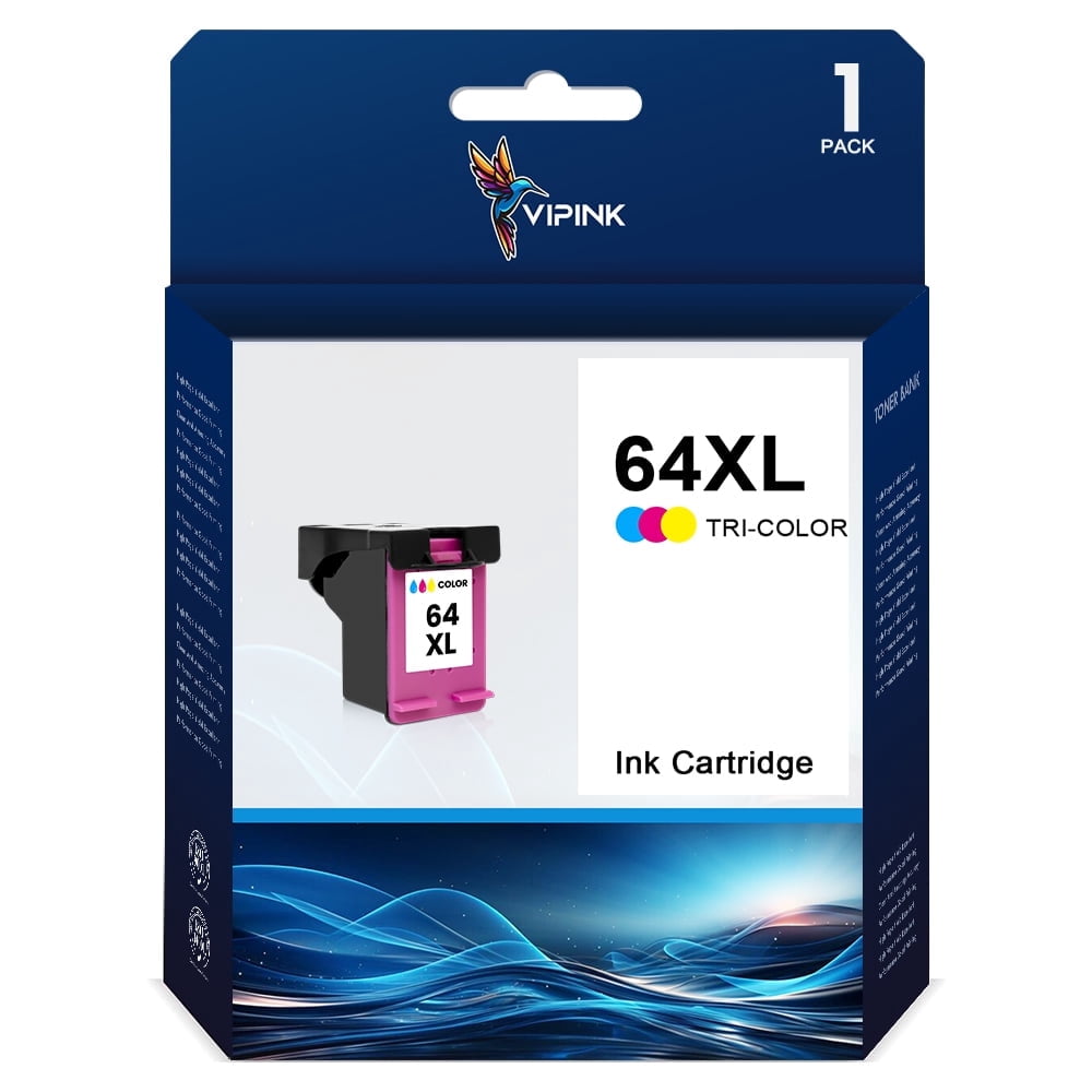 VIPink 64XL Ink Cartridge Compatible for 64XL Envy Photo 7855 7155 6255 ...