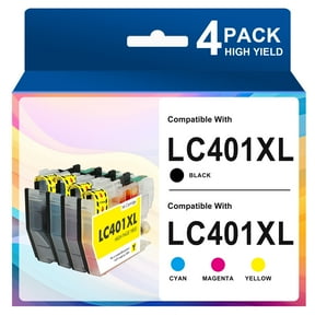 Brother Genuine LC402 2PK 2-Pack of Standard Yield Black Printer Ink ...