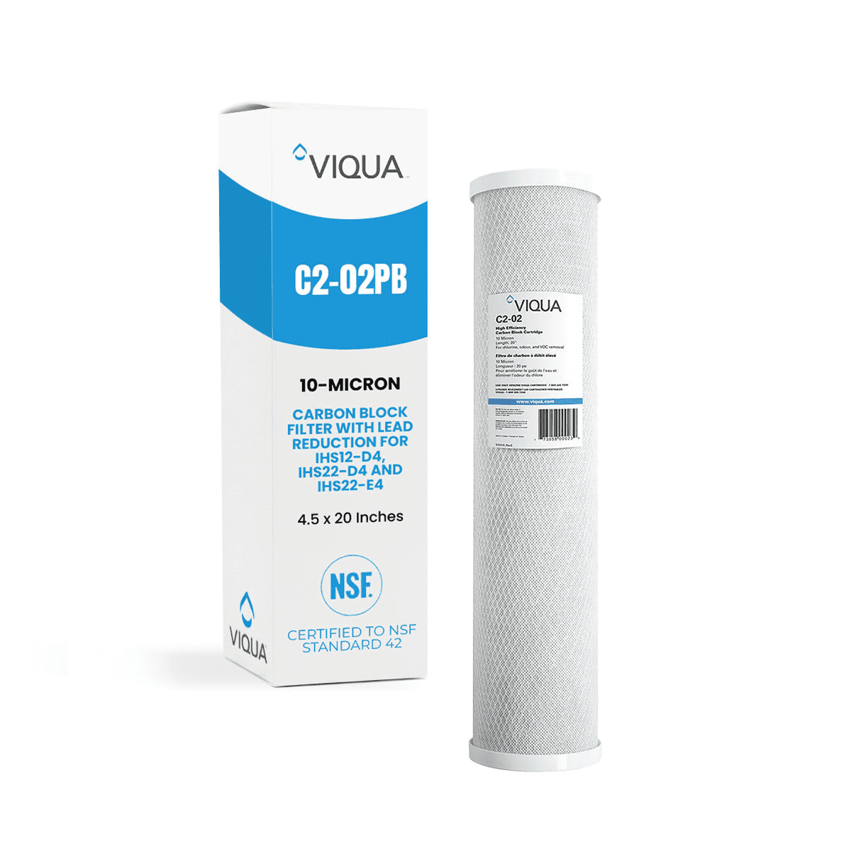 Viqua C2-02PB Lead Reduction Filter for IHS12-D4 & IHS22-D4, 10 Micron ...