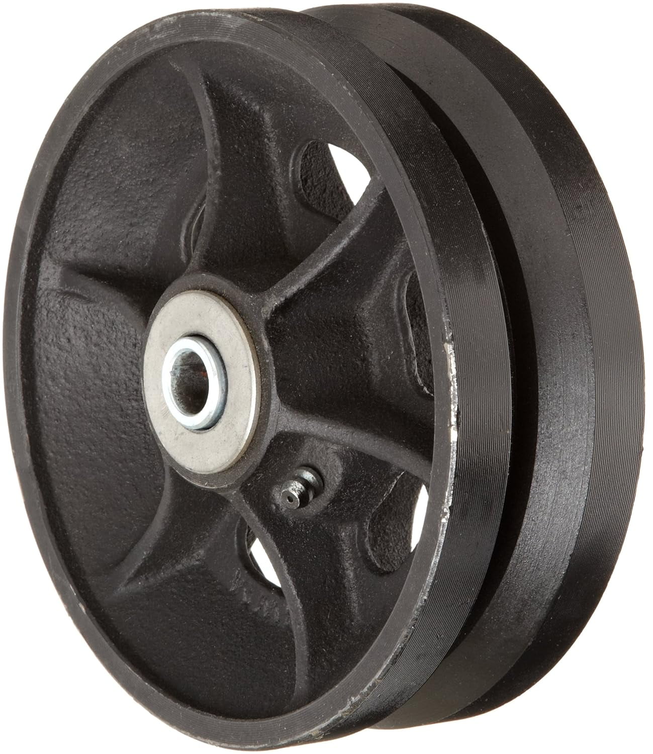 VIR-0620-08 6" Diameter X 2" Width, Cast Iron V-Groove Wheel with ...