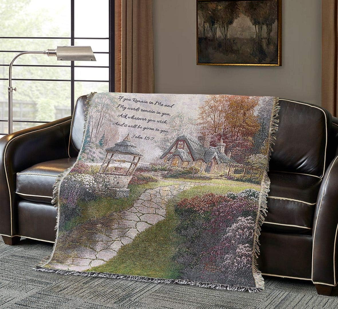 VIRAH BELLA Inspirational Tapestry Throw Blanket 50" x 60" Make a Wish ...