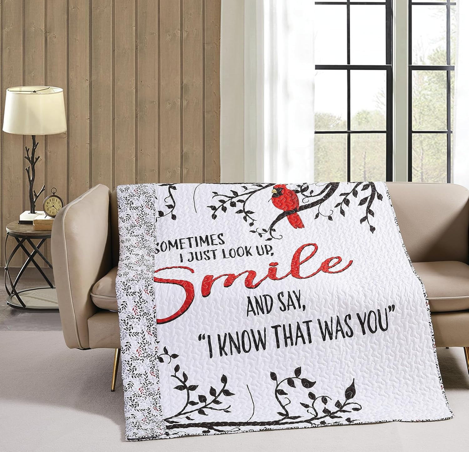 VIRAH BELLA Quilted Throw Blanket 50" x 60" I Know That was You ...