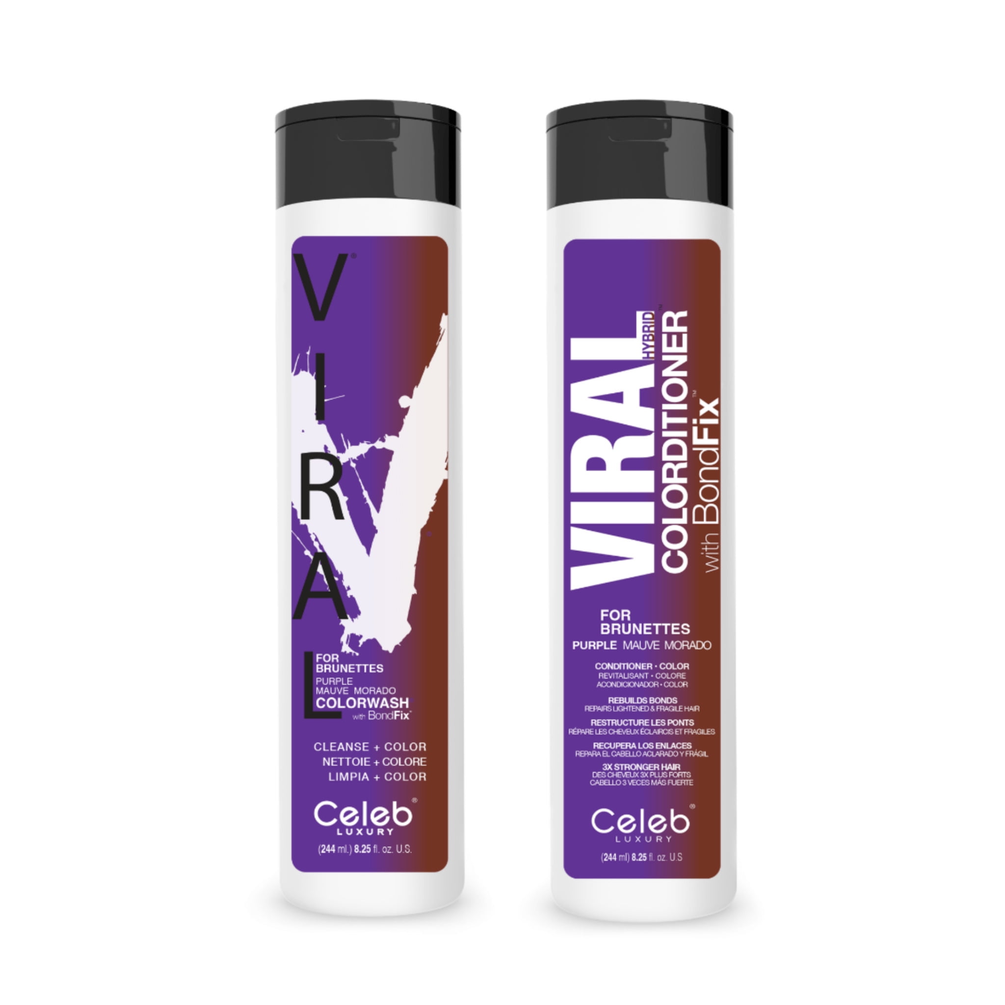 VIRAL PURPLE FOR BRUNETTES HAIR DUO - Walmart.com