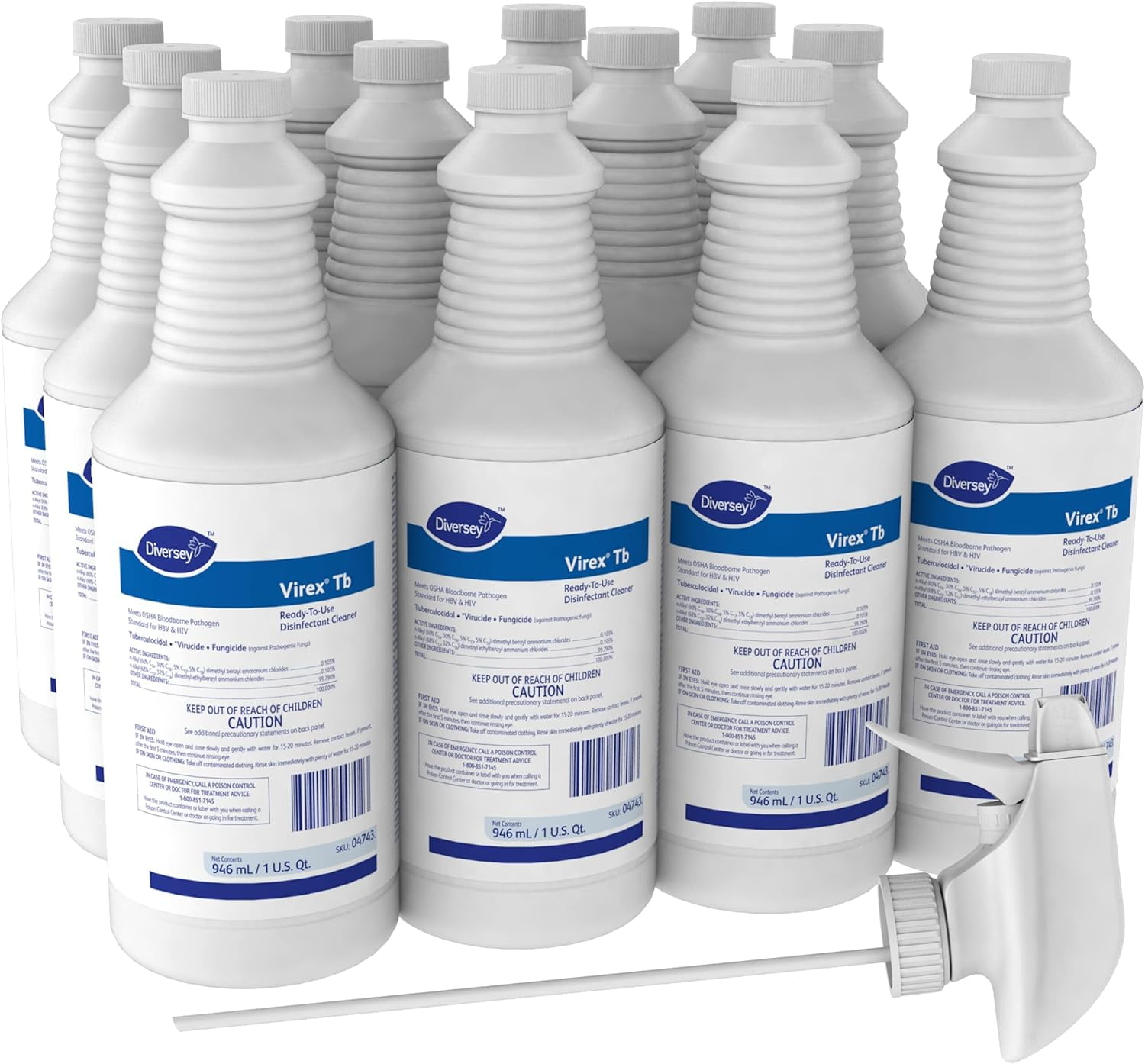 VIREX Tb 04743. Disinfectant Cleaner, Hospital Use Tuberculocidal ...