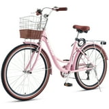 Walmart Women's 24-inch Pink Beach/City Cruiser Bike with 7-Speed ...