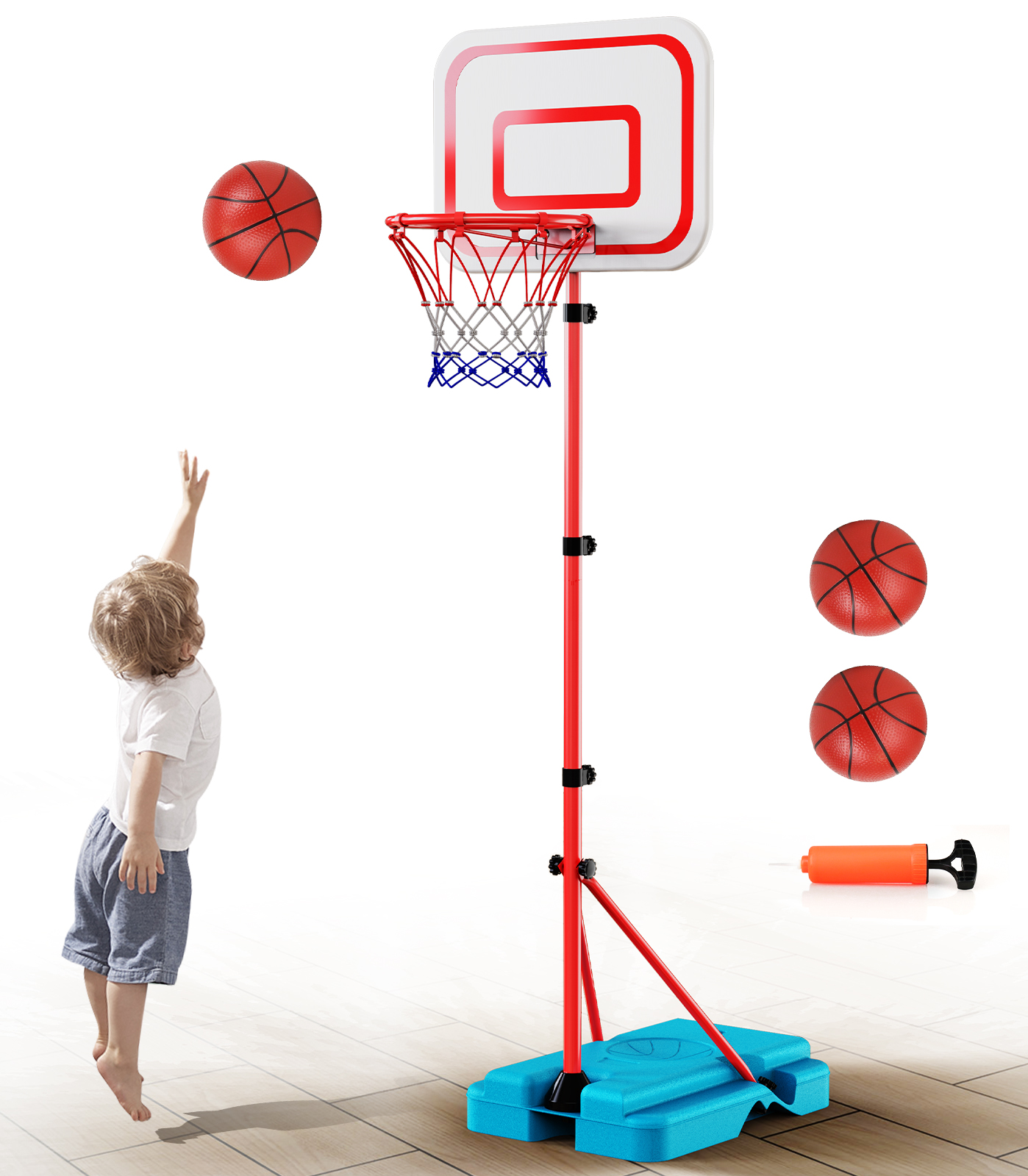 Play Perfect Hoop 16mm Hula Hoop - Collapsible - Red and Orange ...