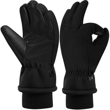 COOPLUS Mittens Winter Fingerless Gloves Warm Wool Knitted Gloves ...