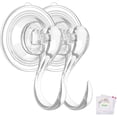 VIS'V Suction Cup Hooks, Small Shower Suction Hooks with Wipes, Heavy ...
