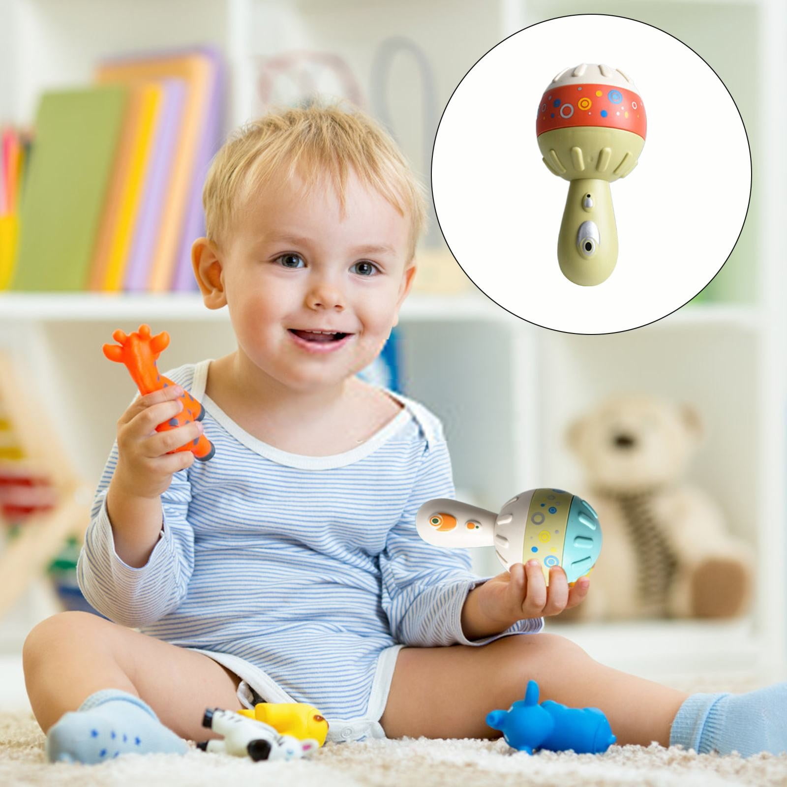 VISALY 2-in-1 Early Education Music Toy: Teether Rattle That Doubles as ...