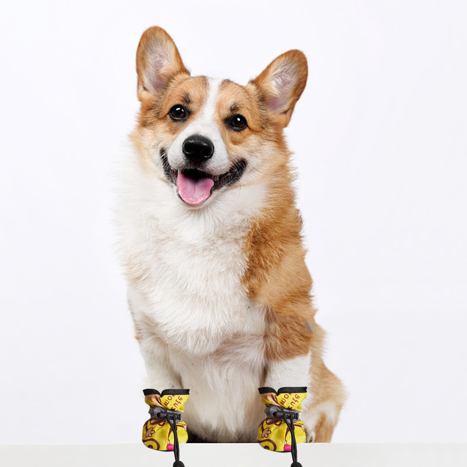 VISALY 4 Piece Dog Shoes Puppy Soft Sole Puppy Protection Shoes Non ...