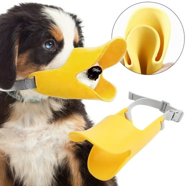 Walbest Dog Muzzles Anti Bite Silicone Duck-Bill Duck Mouth Shape Dog ...