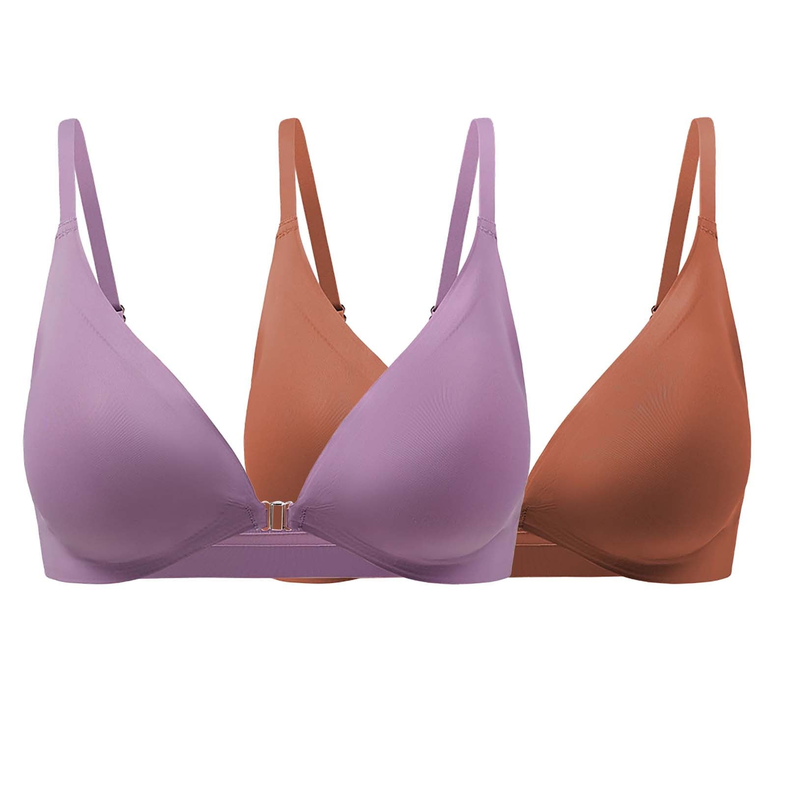 VISALY Balconette Bras Padded Bra Triangle Bralette Comfort Full ...