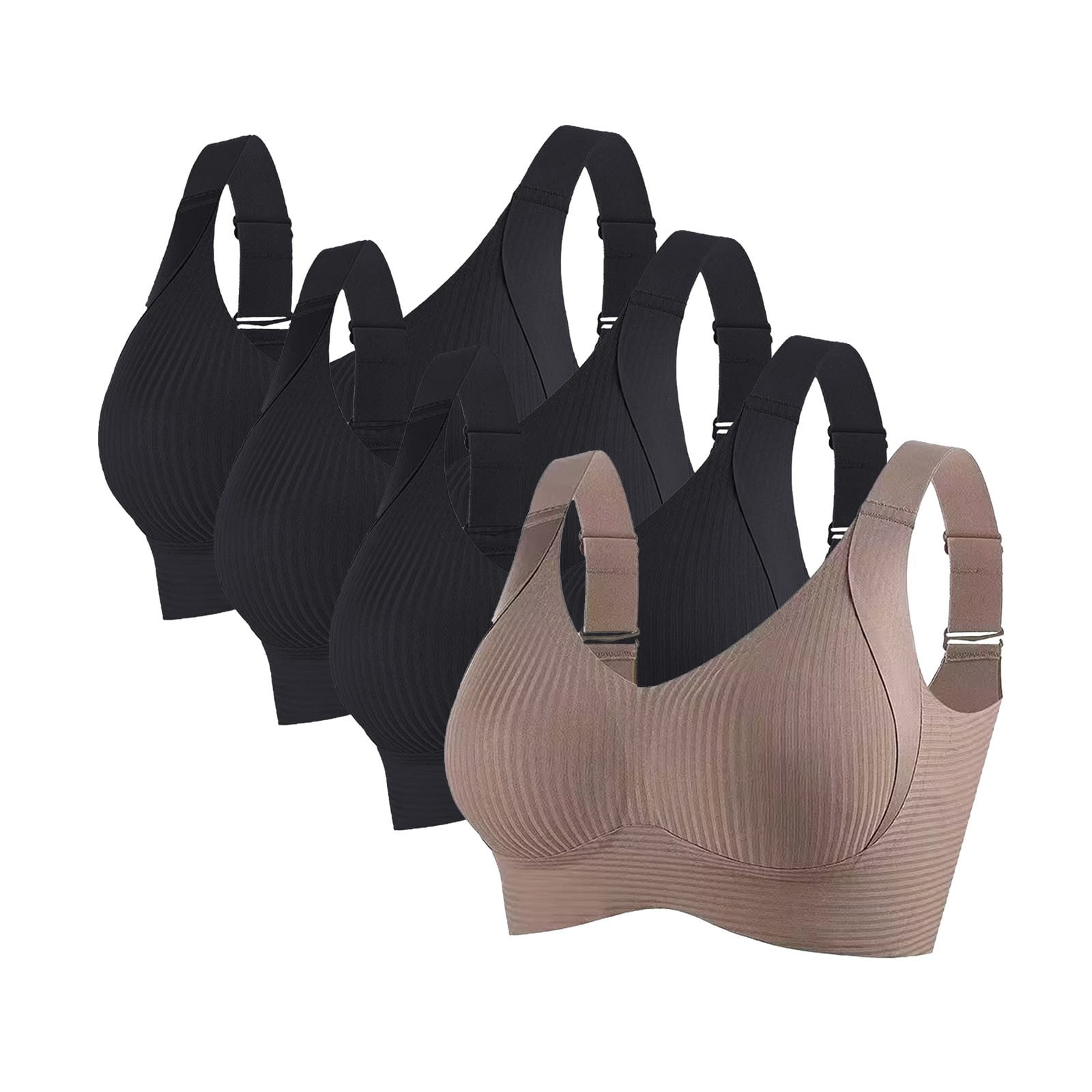 VISALY Bras for Women, Thin Laceless Ring Comfortable Breathability ...