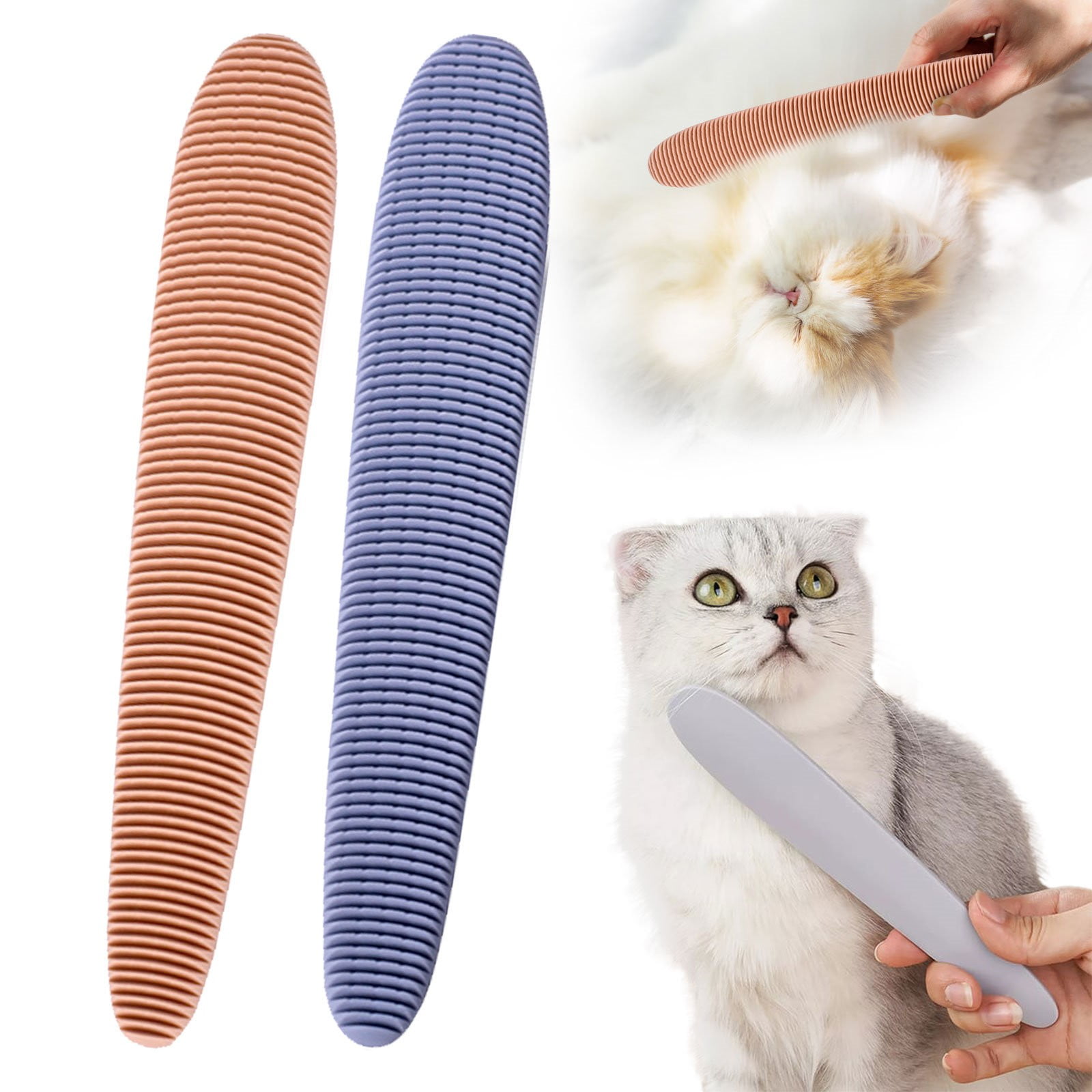 VISALY Cat Tongue Comb Cat Grooming Brush Narrow Wide Head Pet Comb Cat ...