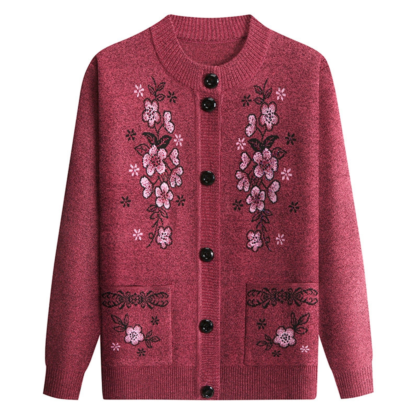 VISALY Cropped Cardigan Open Front Cardigan for Women Women's Button ...