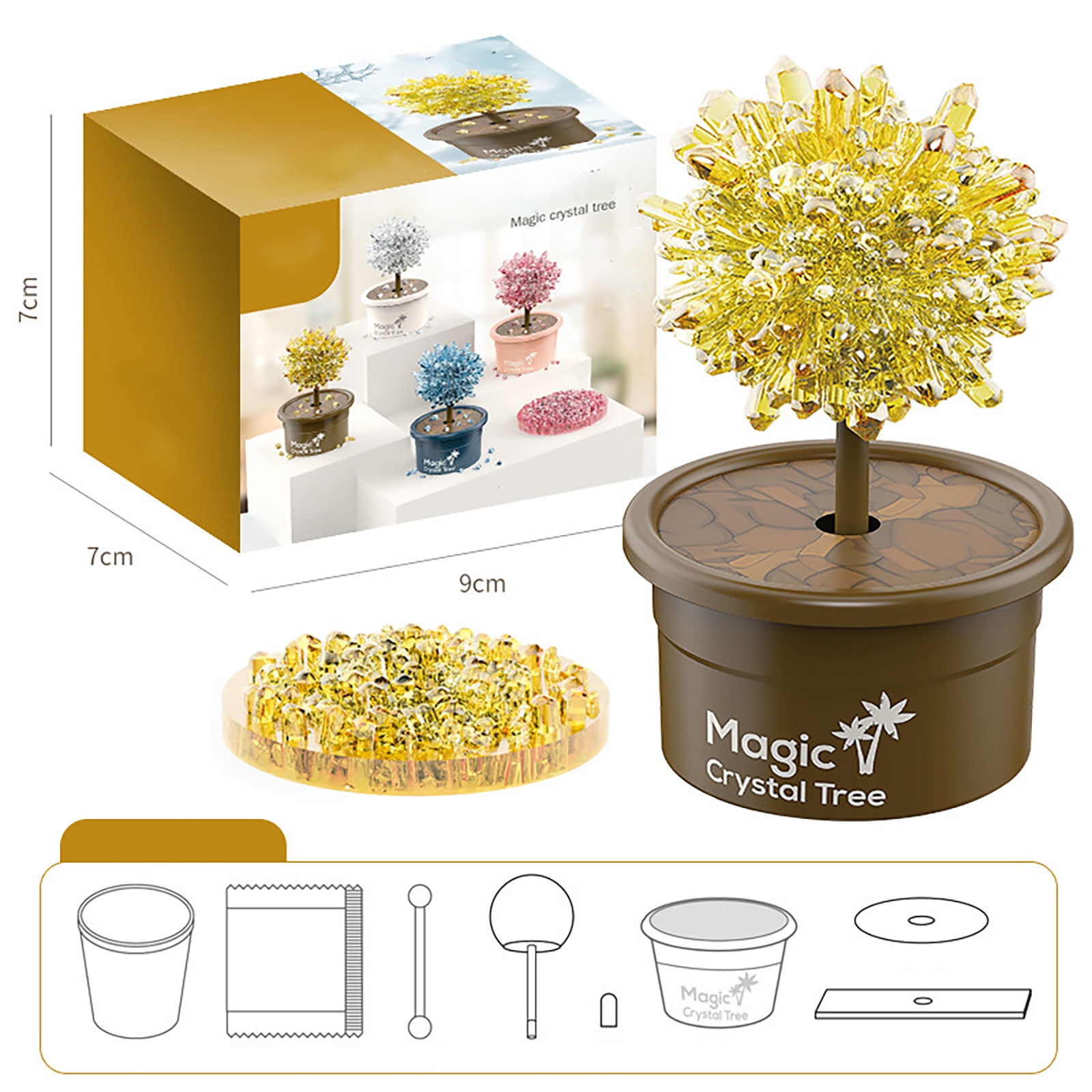 VISALY Crystal Growing Kit for Kids Science Kits for Kids Grow Crystal ...