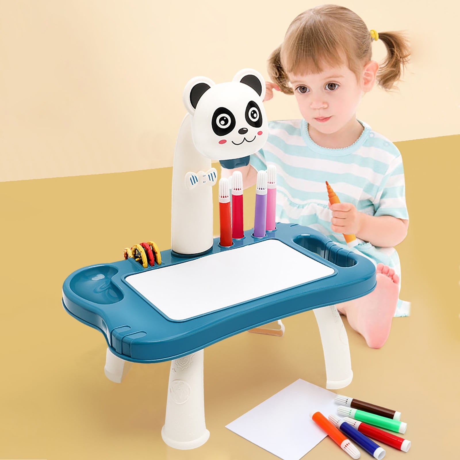 VISALY Drawing Projector Table for Kids and Draw Projector Toy with ...