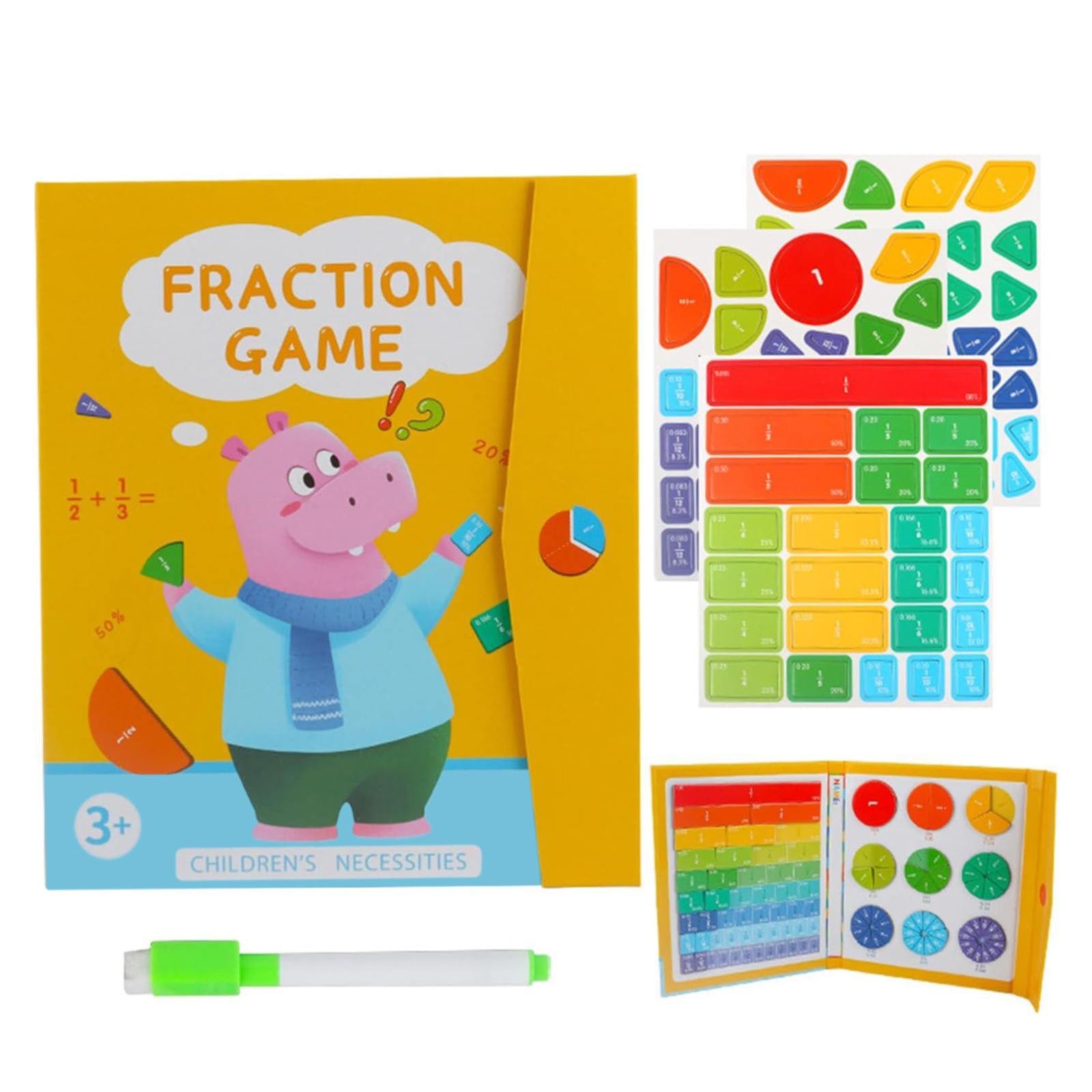 VISALY Fracture Book Fraction Resources for Children Fracture Tiles and ...