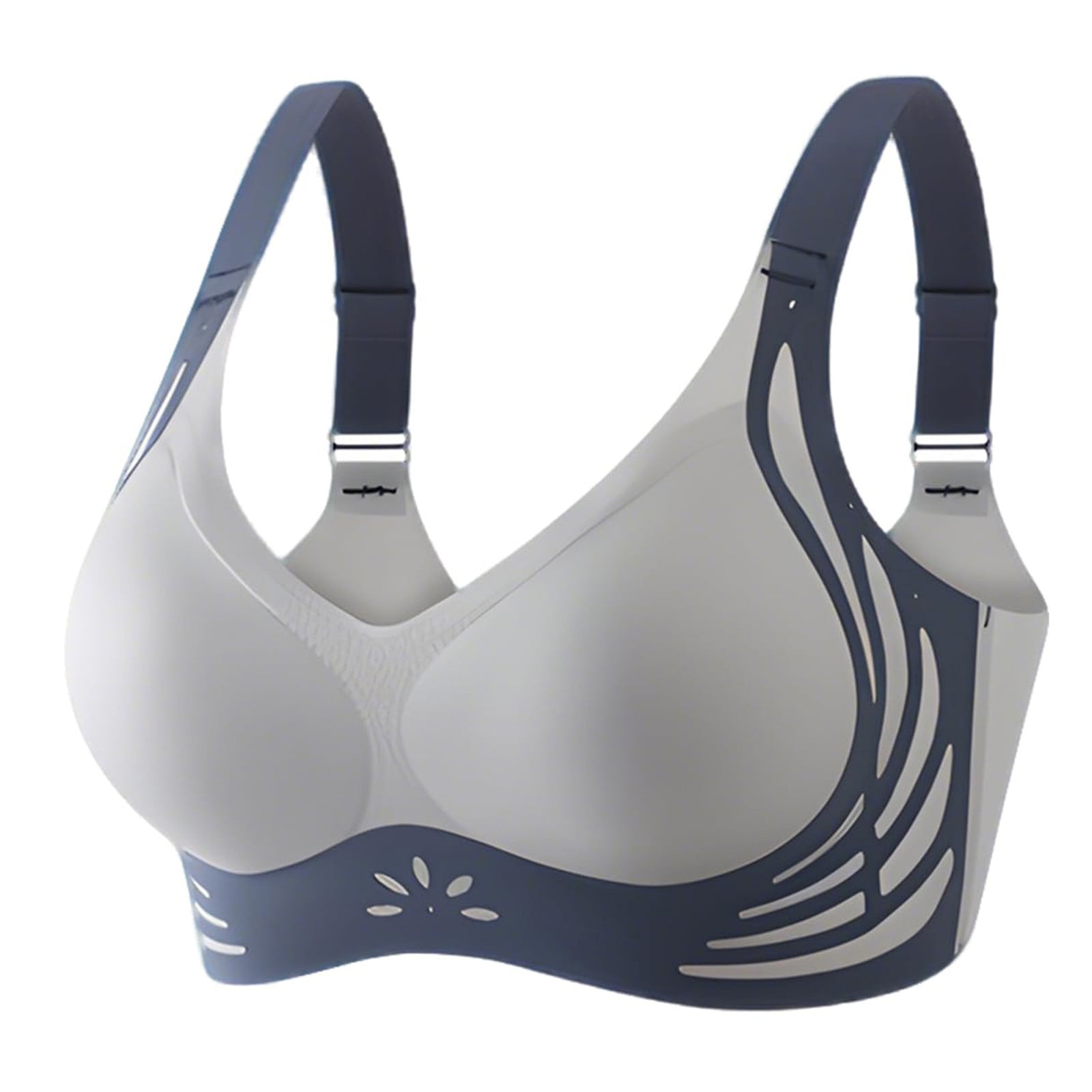 VISALY High support sports bra for large breasts, Women's Contrast ...