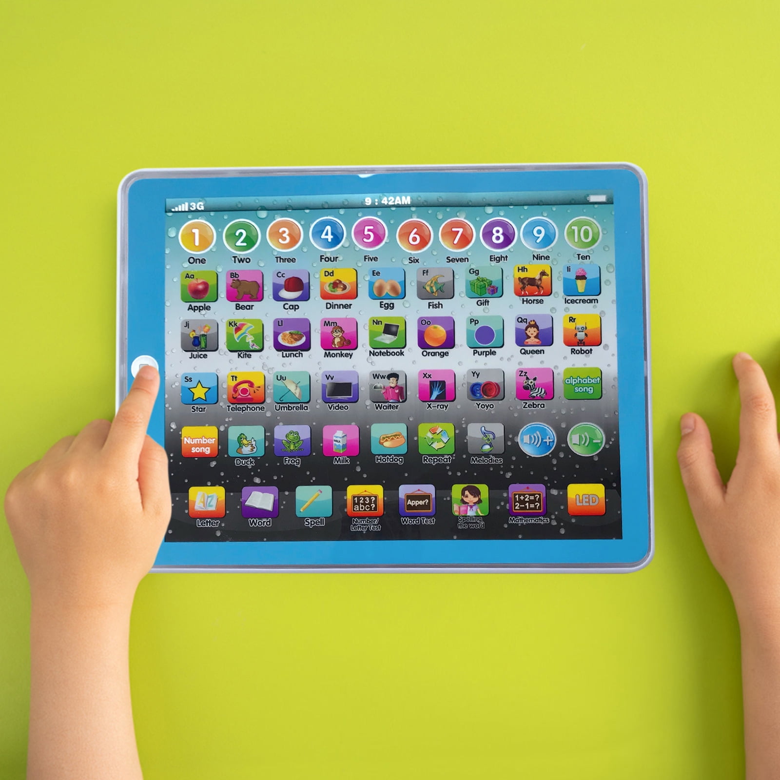 VISALY Large English Tablet Learning Early Education Machine Children ...
