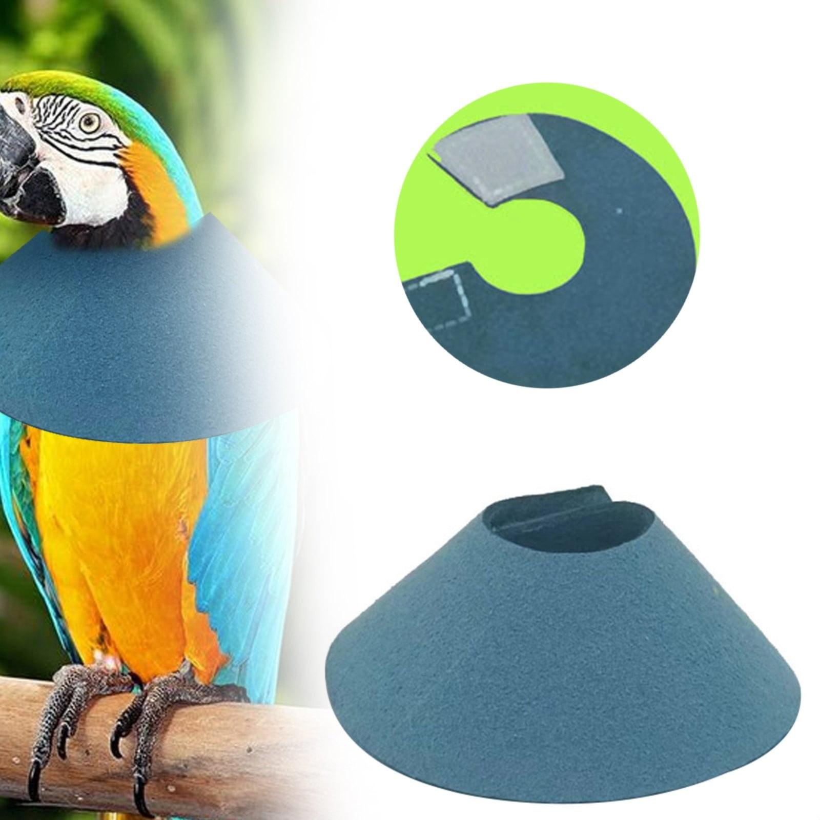 VISALY Parrot Anti-bite Collars, Anti-Grab Feather Plucking Wound ...