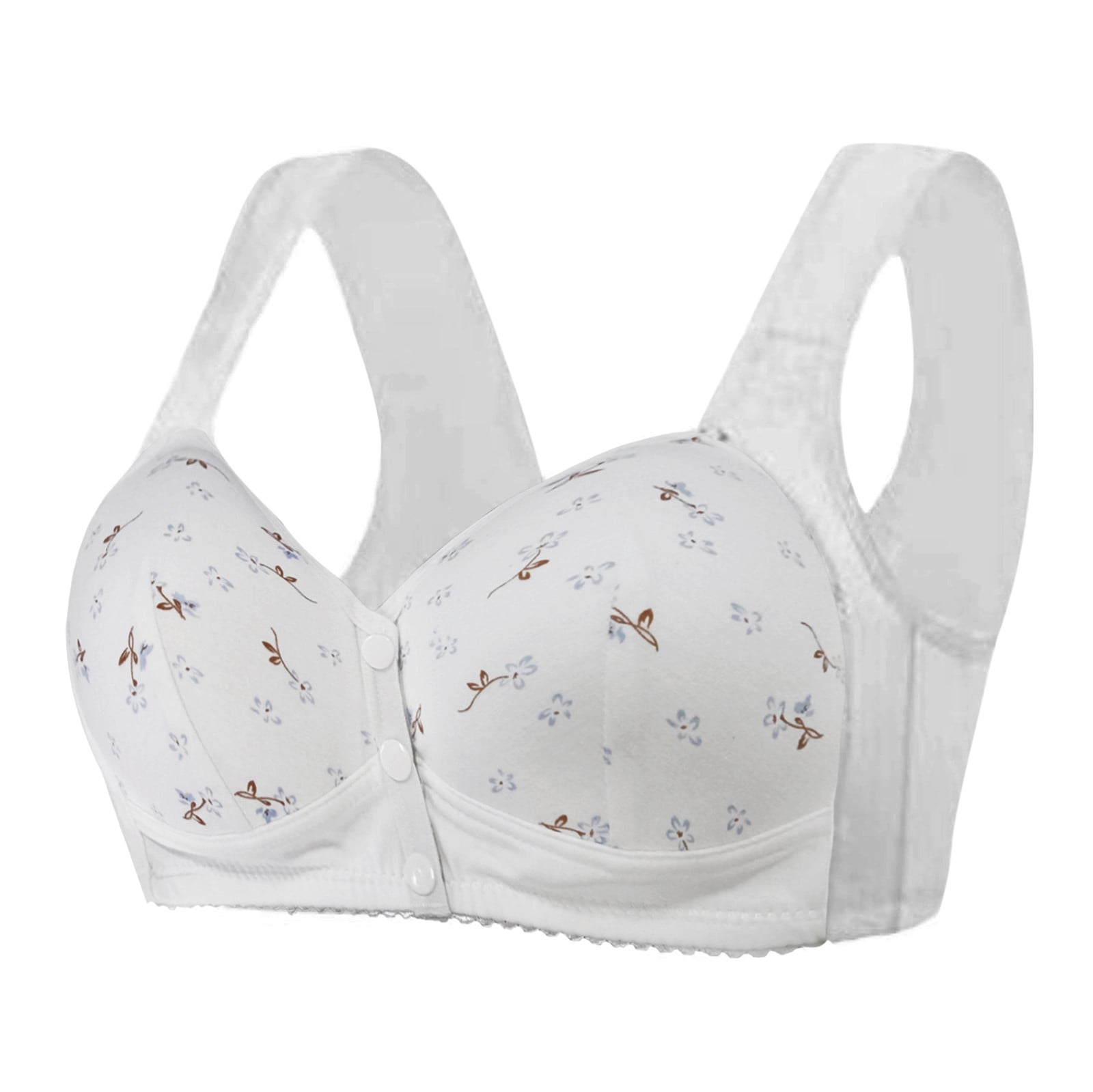 VISALY Push Up Bra Front Closure Bras Women Lace Front Button Shaping ...
