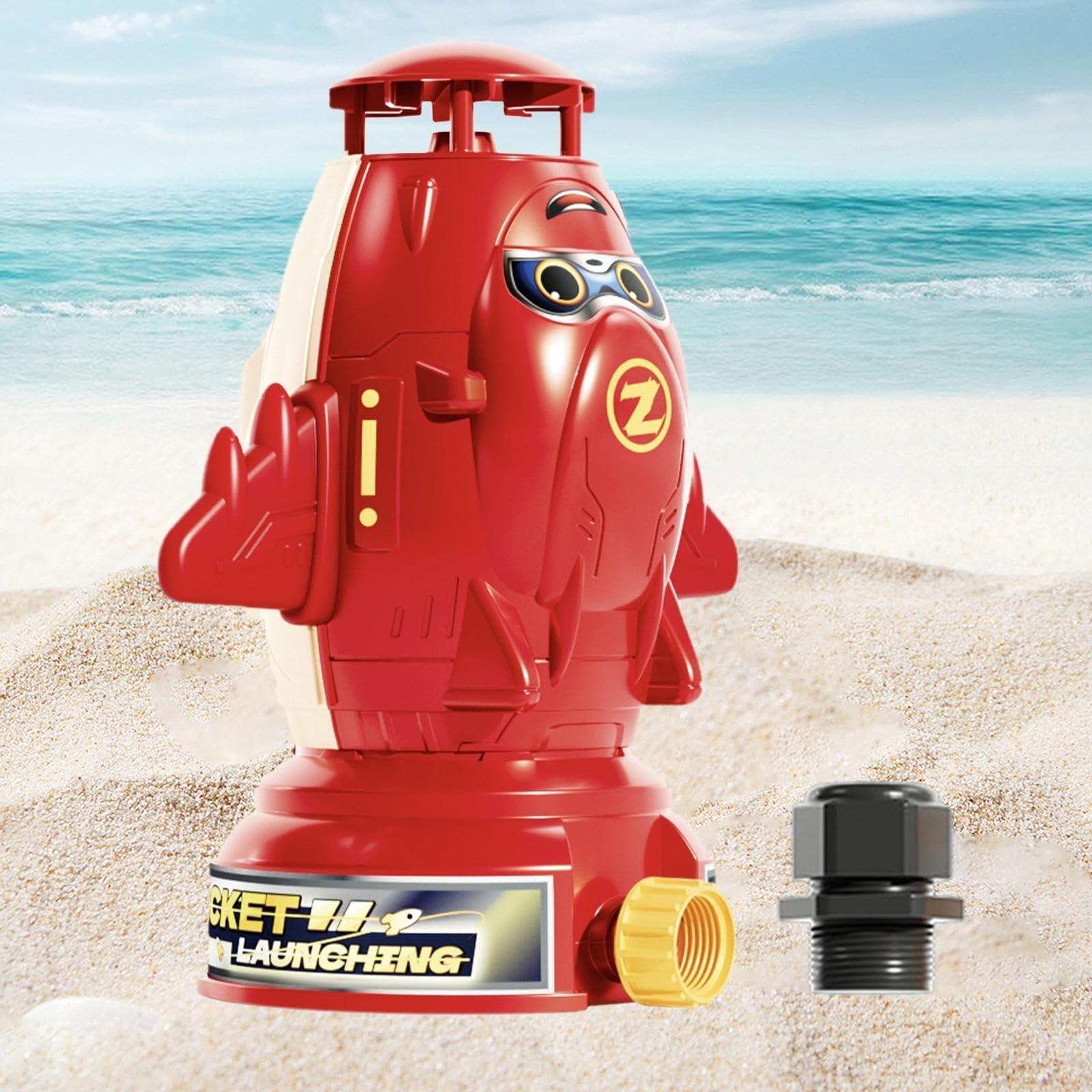 VISALY Rocket Sprinkler Water Outdoor Children Water Toy Rocket Garden ...