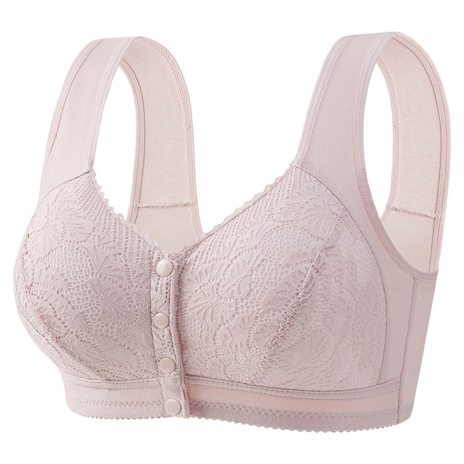 VISALY Short Sleeve Bras for Women, Bras for Older Women 2025 Front ...