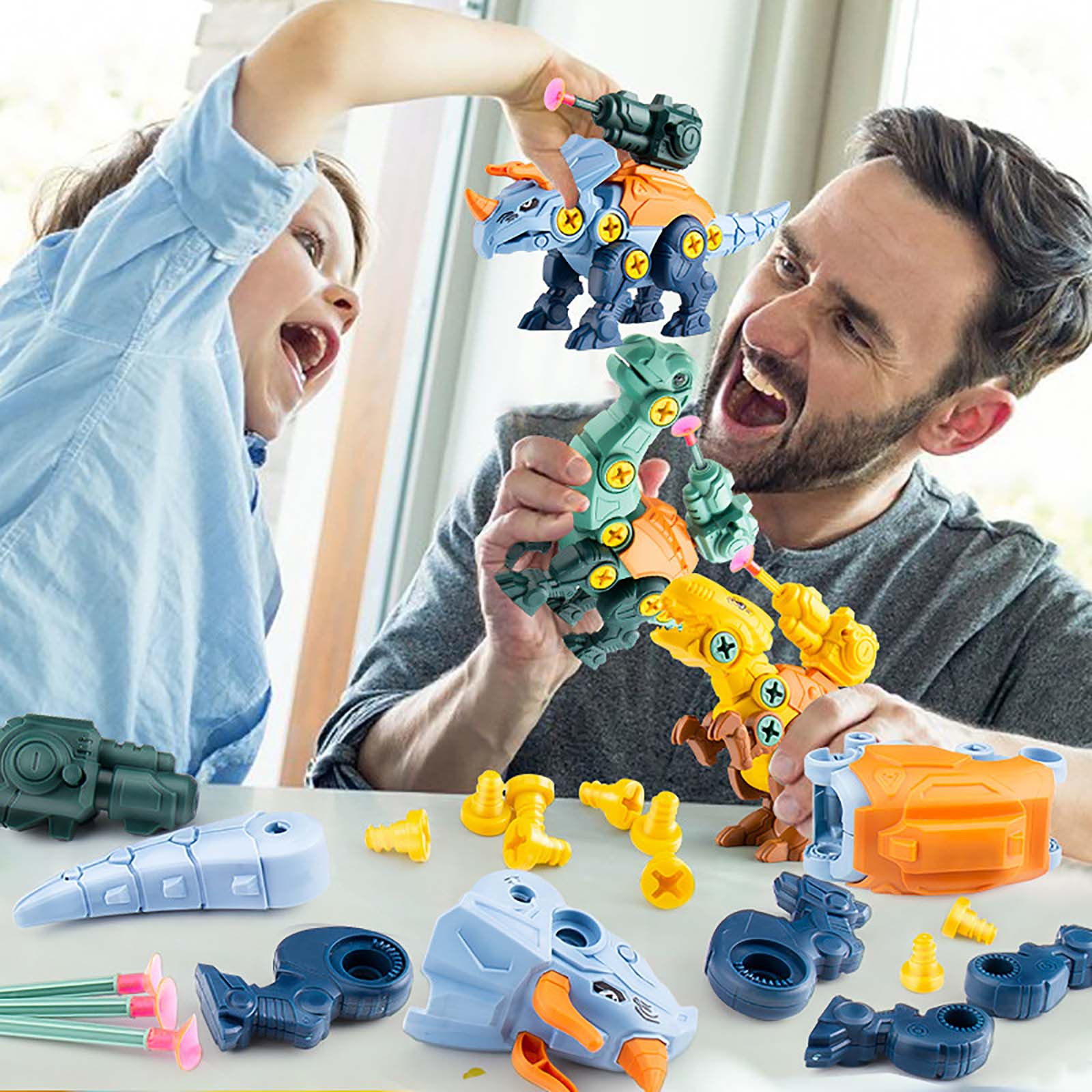 VISALY Take Apart Dinosaur Building Toys Kit with Screwdriver DIY ...