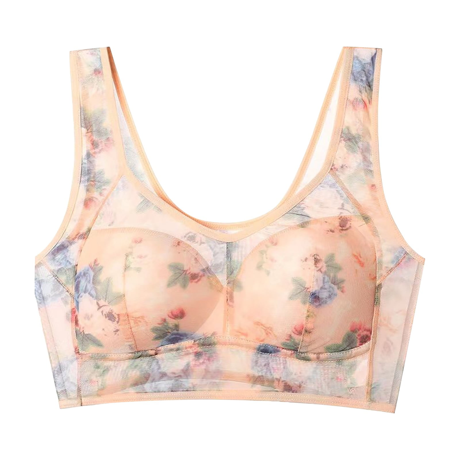 VISALY Wirefree Full-Coverage Bra: Contoured Support Design, Fully ...