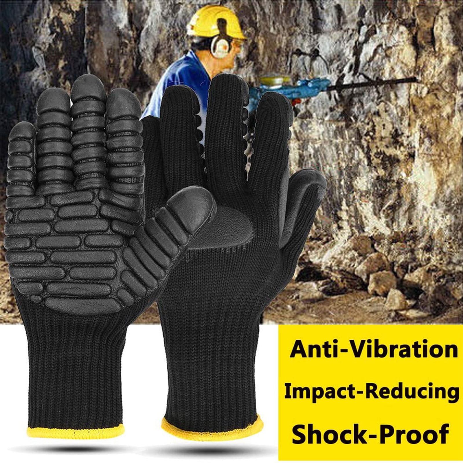 VISALY Workwear Safety Gloves Anti Vibration Gloves | Lifting Gloves ...