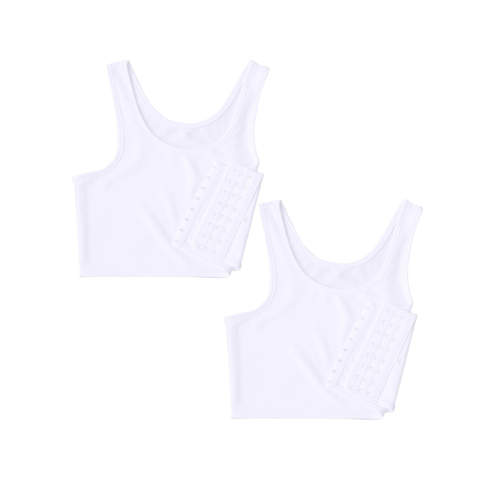 VISALY binder bra Underwear Women Pack, 2Pcs Chest Vest Bra (2Pcs ...
