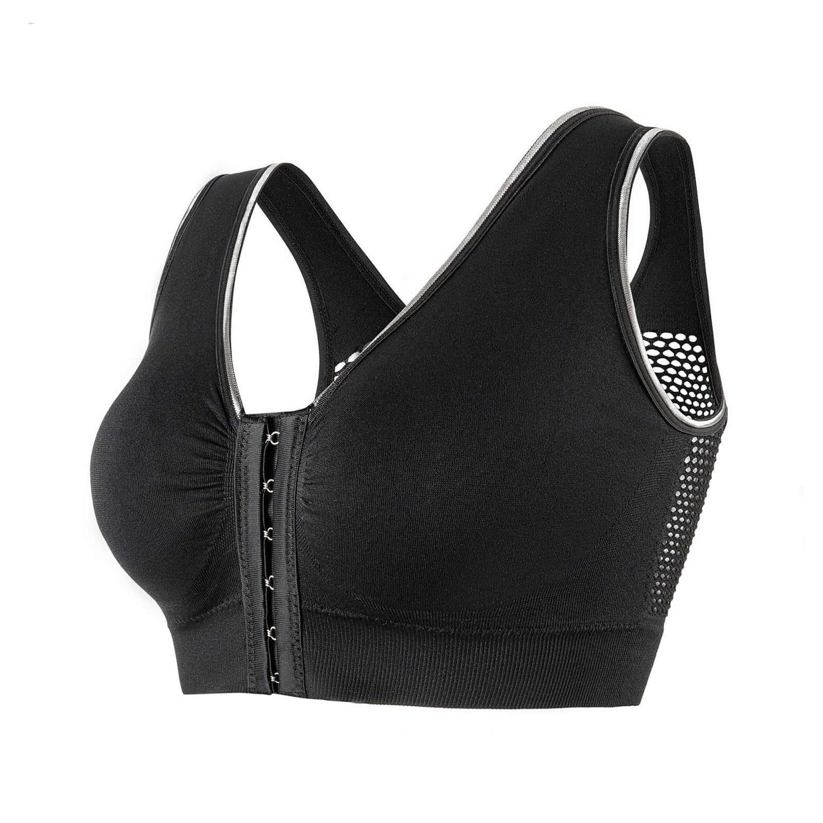 VISALY front closure wireless bra Cotton Sports Bras for Women, Women's ...