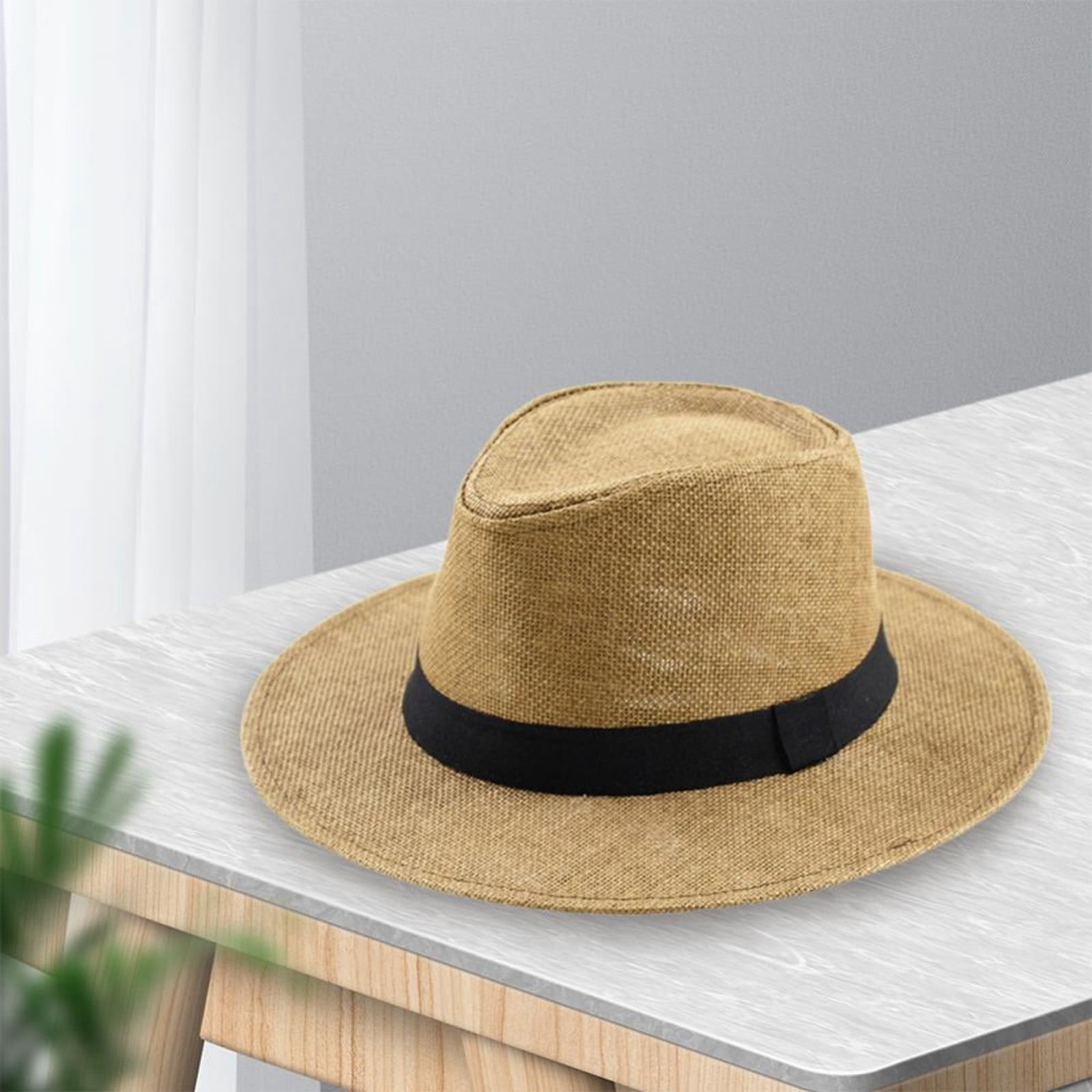 VISALY straw hat Womens Straw Hats for Summer | Wide Brimmed Sun Hats ...