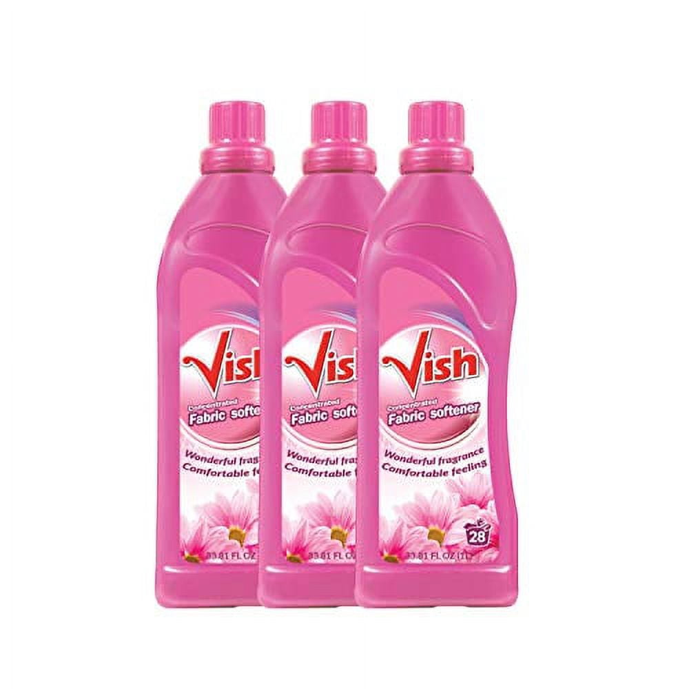 VISH Pink Concentrated Laundry Softener, Fabric Softener Liquid, unti ...