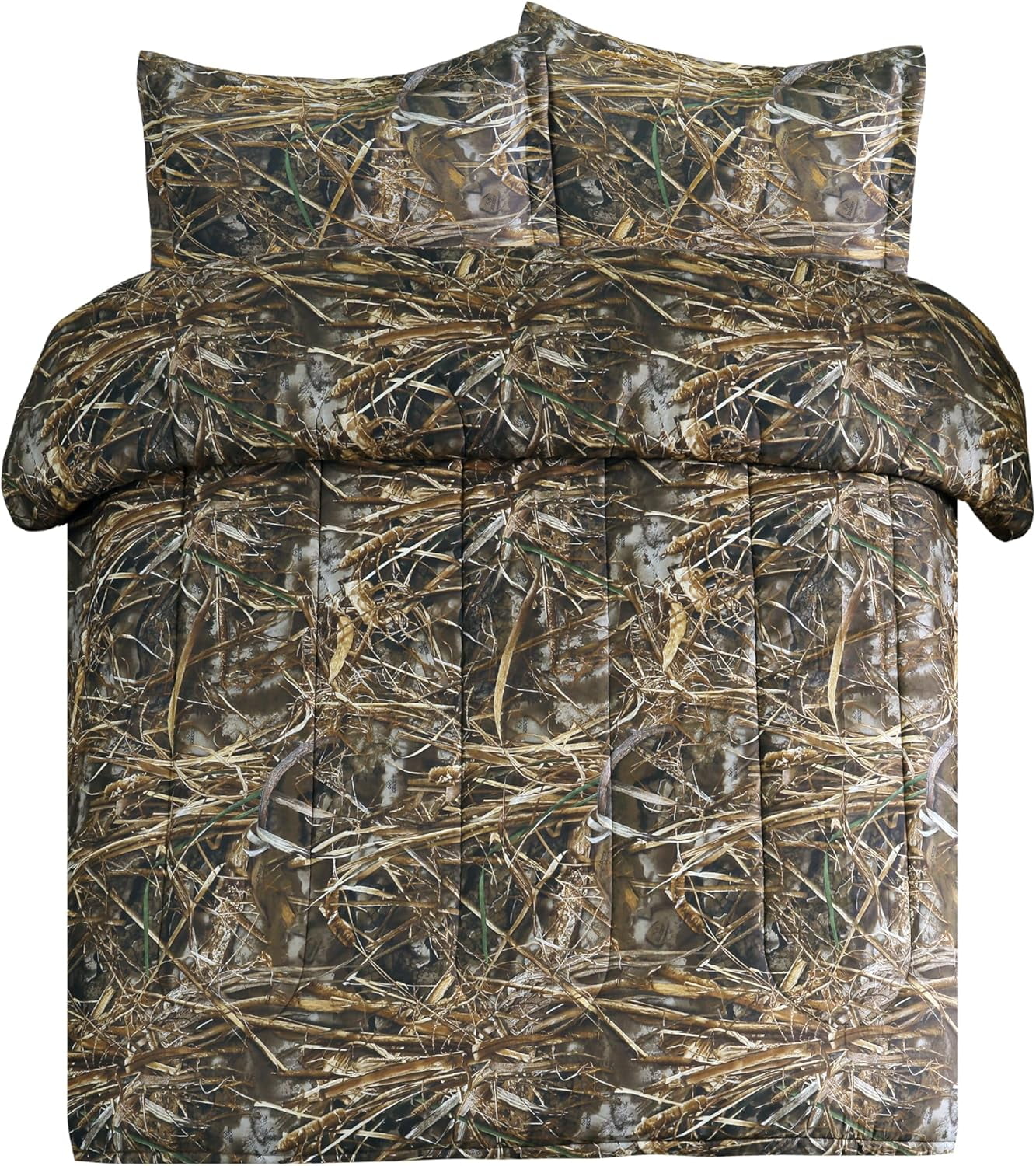 VISI-ONE Realtree Max-7 Camo Full 3 Piece Comforter Set – Unisex Rustic ...