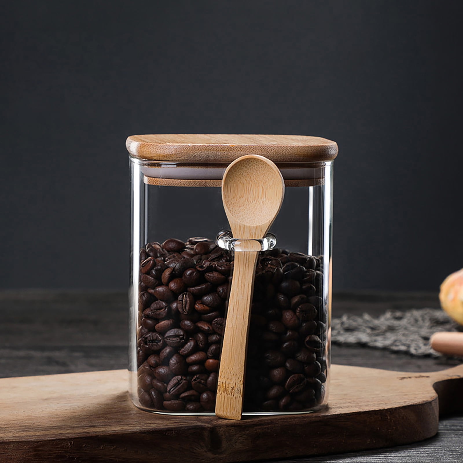 VISIBLE Airlock Sealed Glass Storage Container Canister Jar with ...