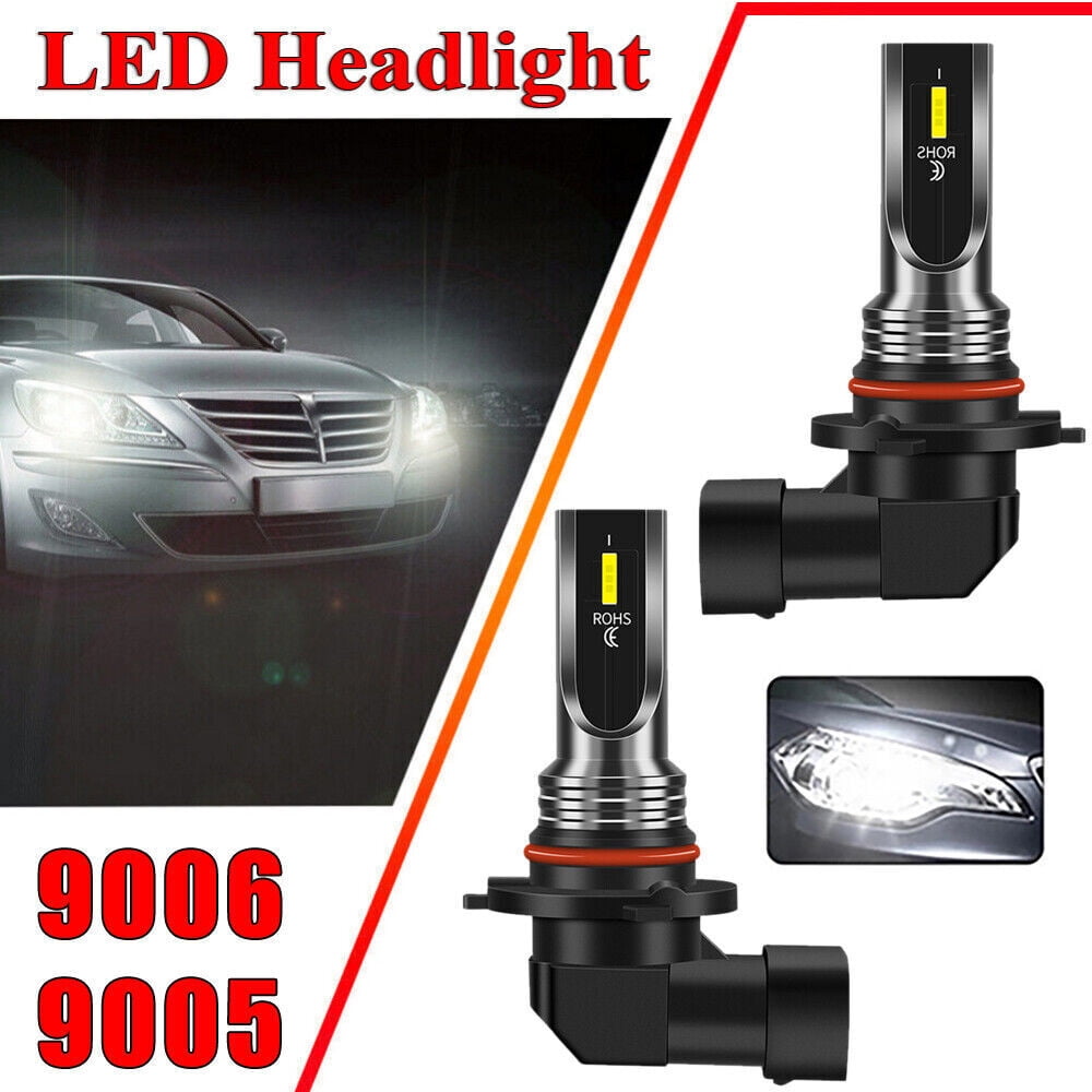VISIC Pair 9005 LED Combo Headlight Fog Light Kit High Low Beam Bulb White 6000K - Walmart.com