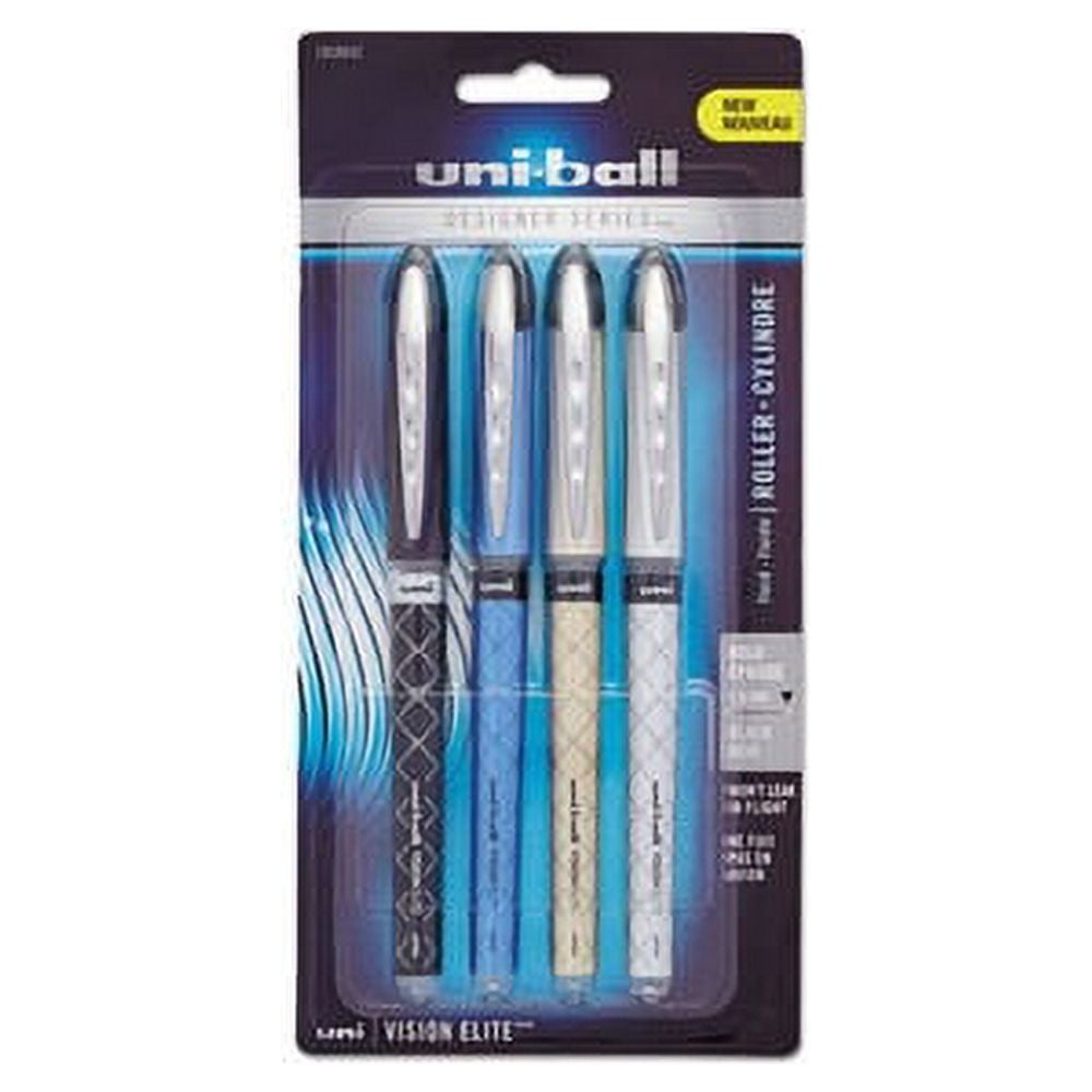 VISION ELITE Designer Series Roller Ball Pen Stick, Bold 0.8 mm, Black ...