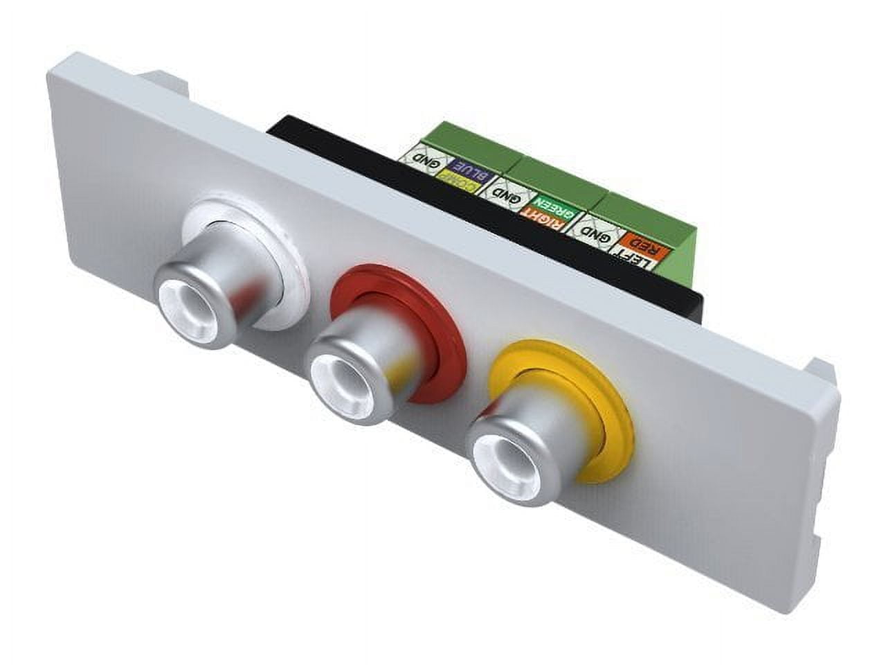 VISION TechConnect - Modular facility plate snap-in - RCA X 3 - Walmart.com