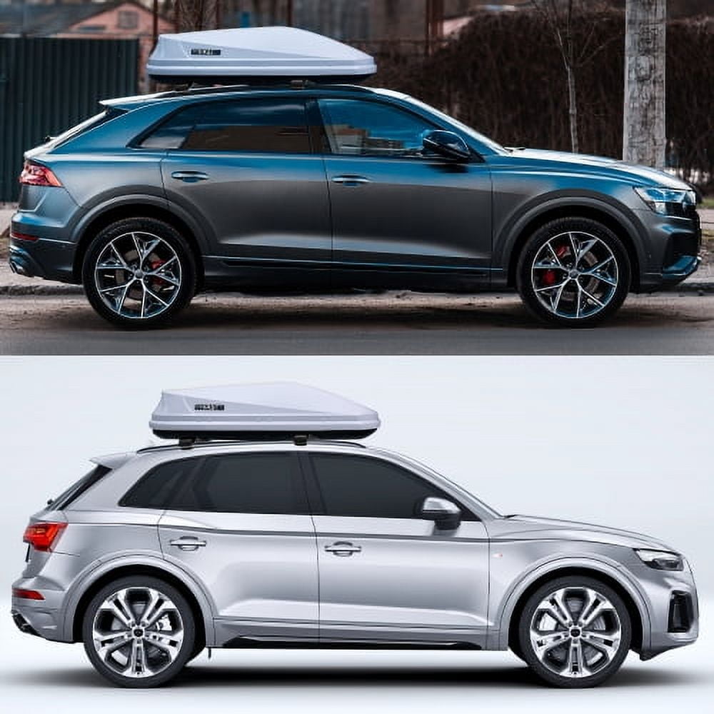 VISRACK Hard Shell Roof Cargo Carrier with Security Keys, Roof Box ...