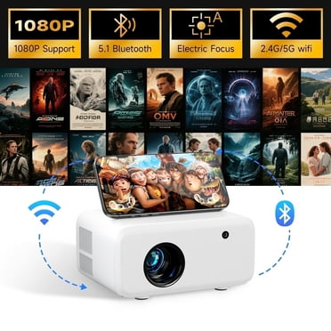 Restored RCA Bluetooth 1080p Home Theatre Projector 2x HDMI, 1x A/V, 1x ...