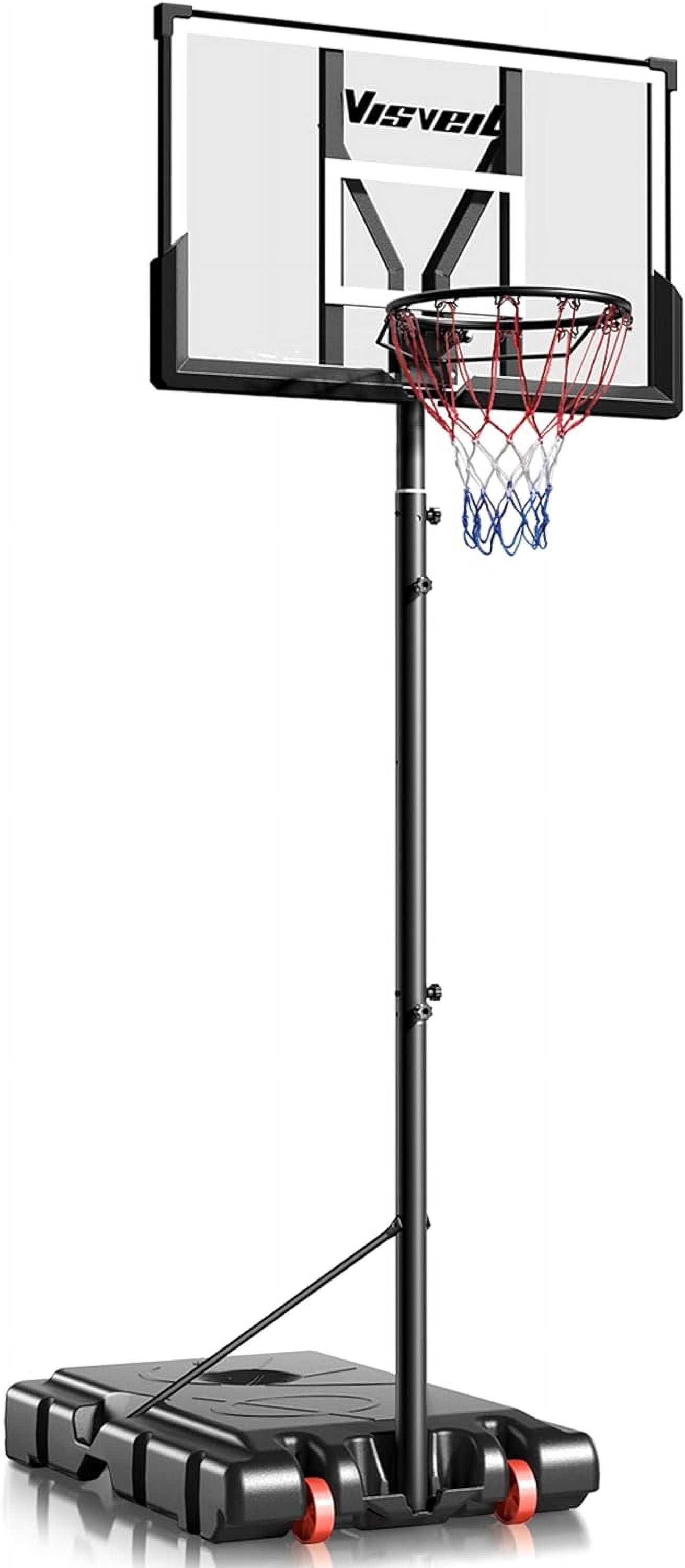 VISVEIL Basketball Hoop,Portable Basketball Hoop System for Outdoor ...