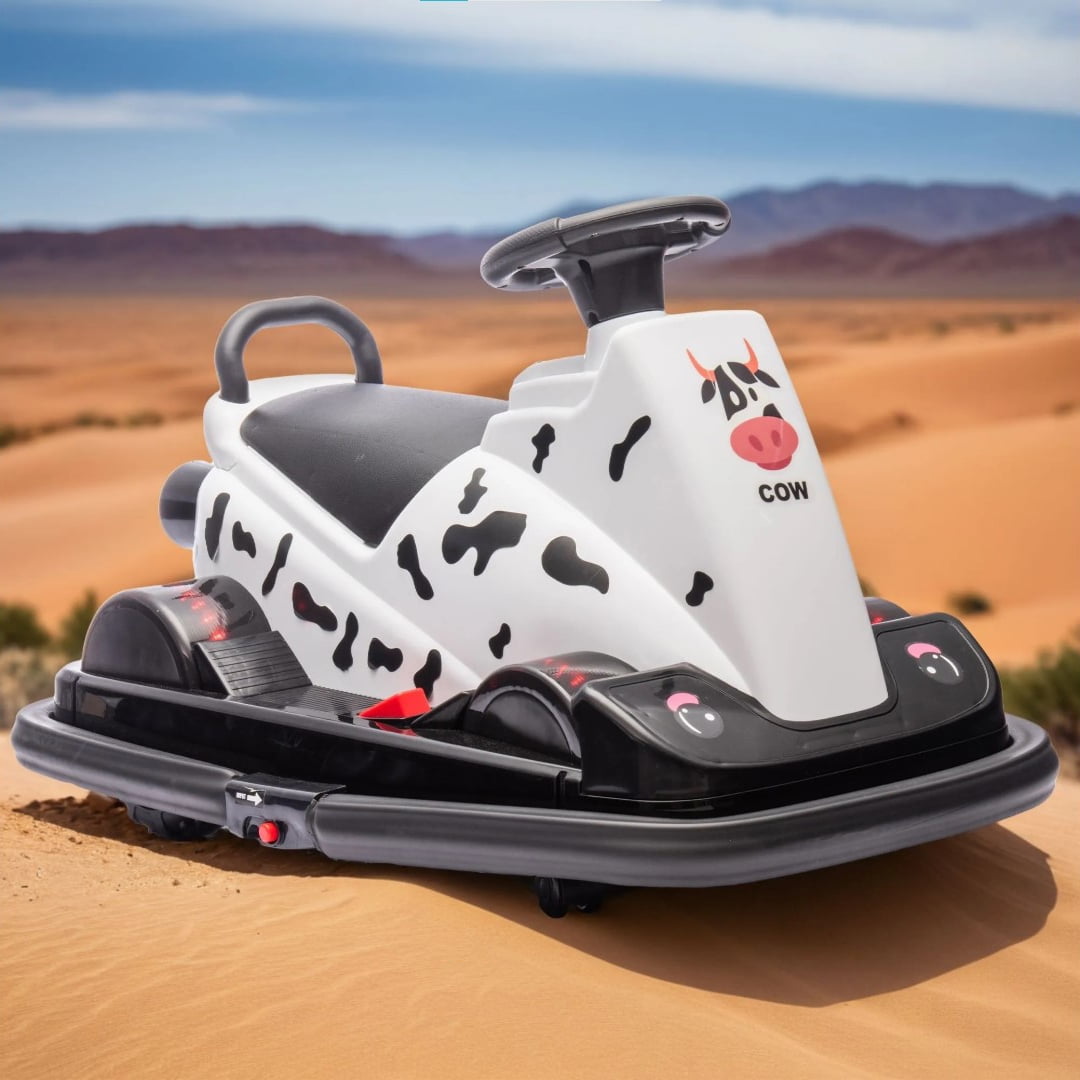 VISWILD Electric Go Kart, 12V Kids Drift Car with 360° Rotation, LED ...