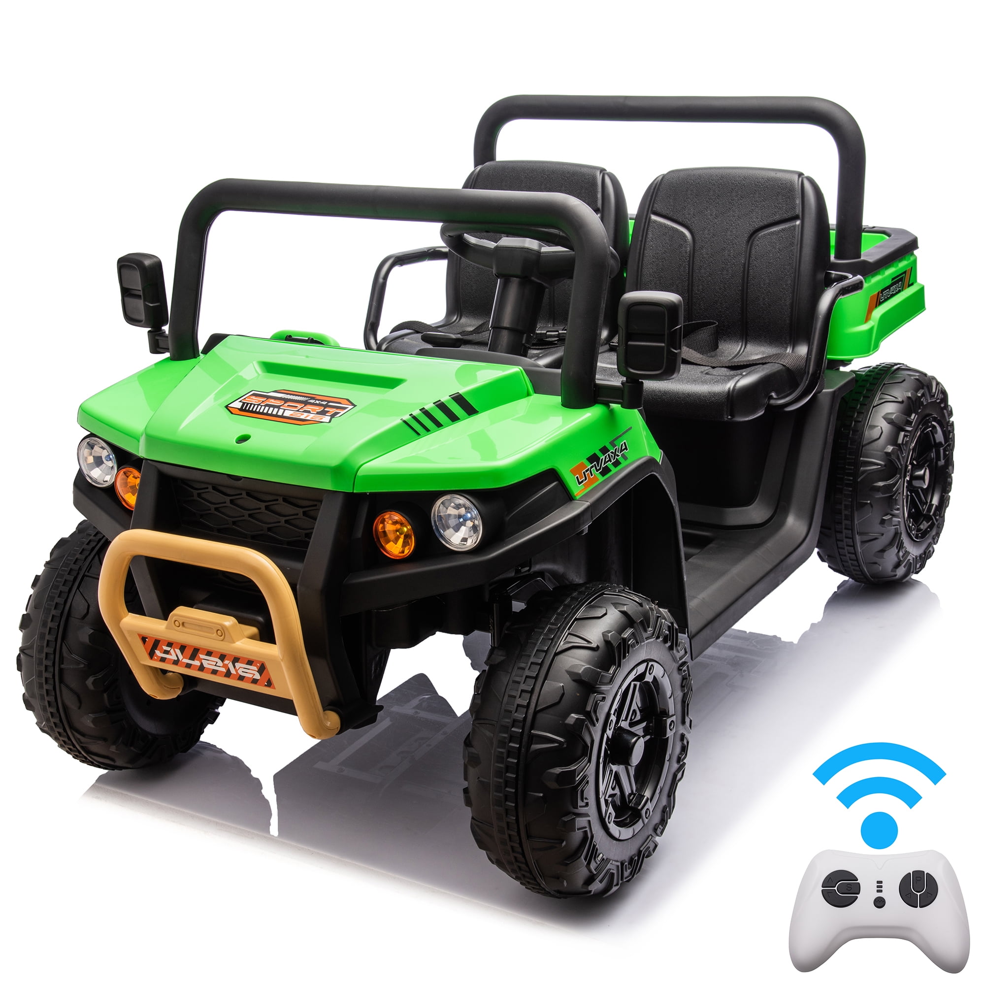 VISWILD Electric Ride on Car, 24V Kids 2 Seater Ride on Toys UTV for 3 ...